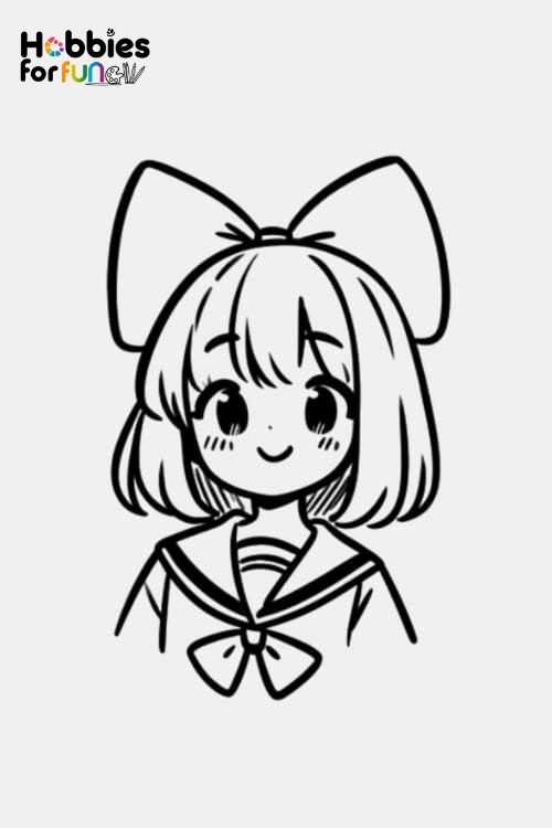 45 Easy Cute Anime Girl Drawings 101